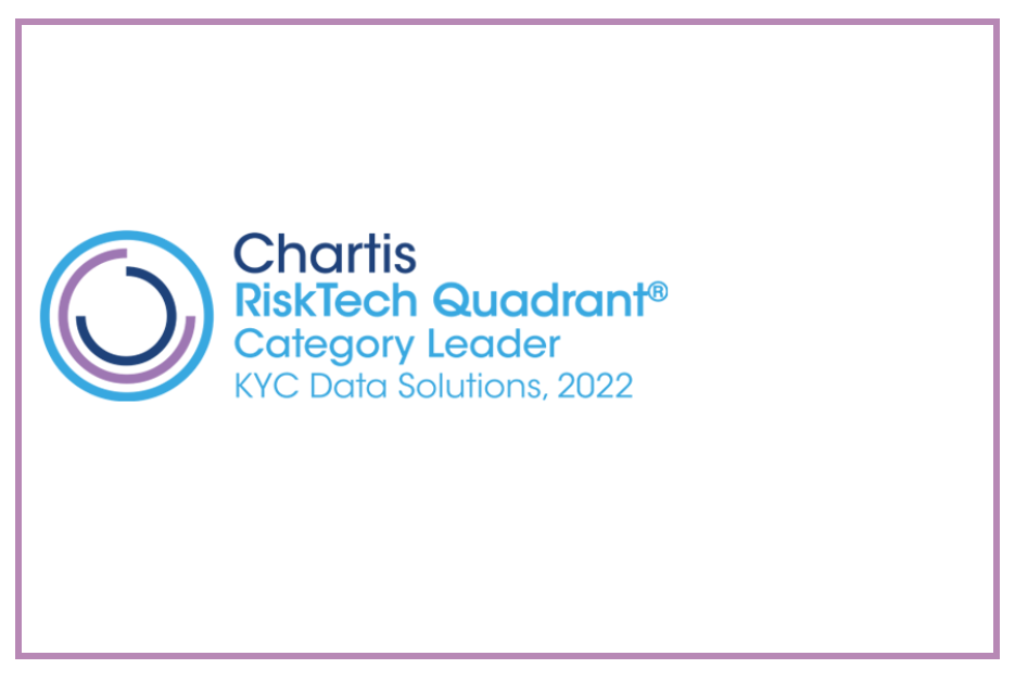 Category Leader in Chartis KYC AML Report
