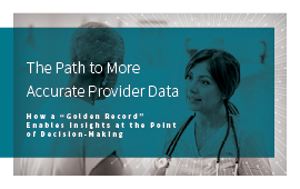 The Path to More Accurate Provider Data